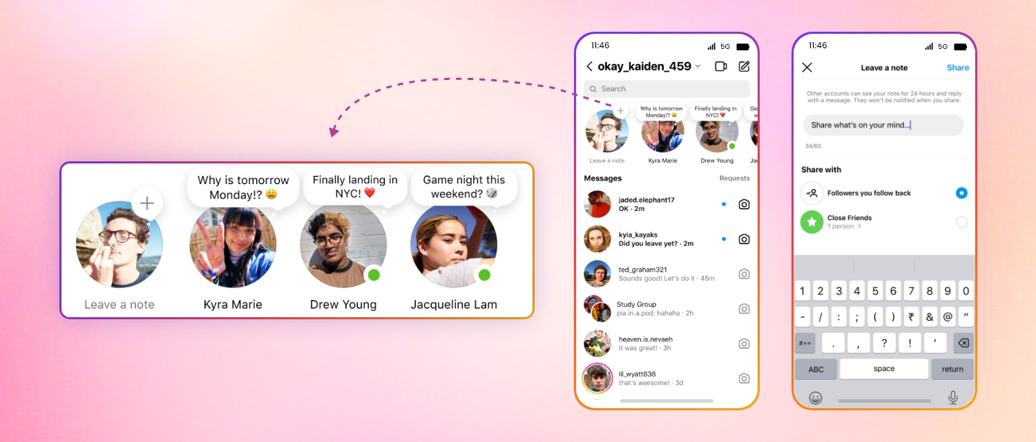 300+ Instagram Notes Ideas to Post Something New Every Day - Genius Updates